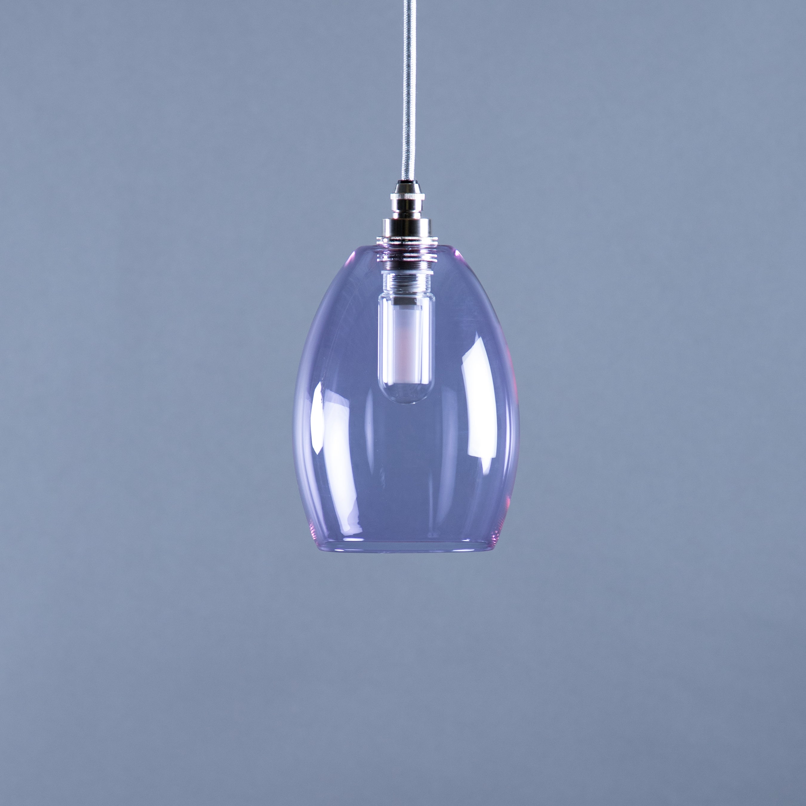 Lilac Glass Bertie Bathroom IP44 Pendant Light – Glow Lighting