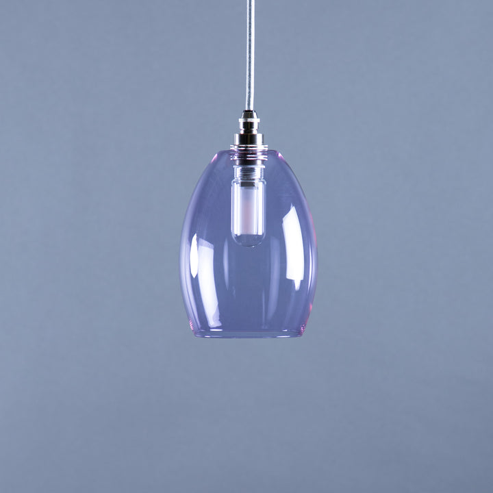 Lilac Glass Bertie Bathroom IP44 Pendant Light – Glow Lighting