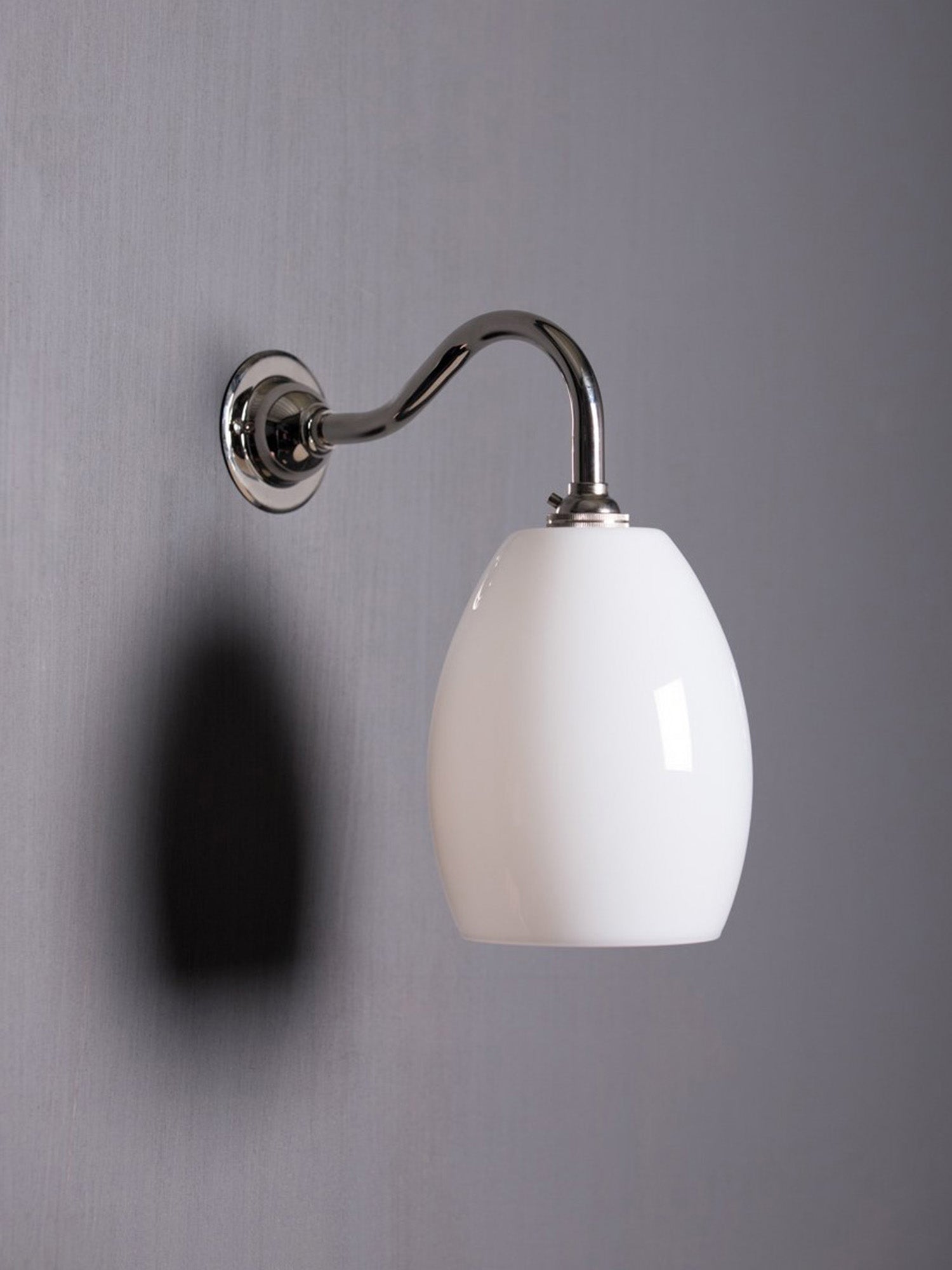 Classic Curved Opal Glass Jules Wall Light – Glow Lighting