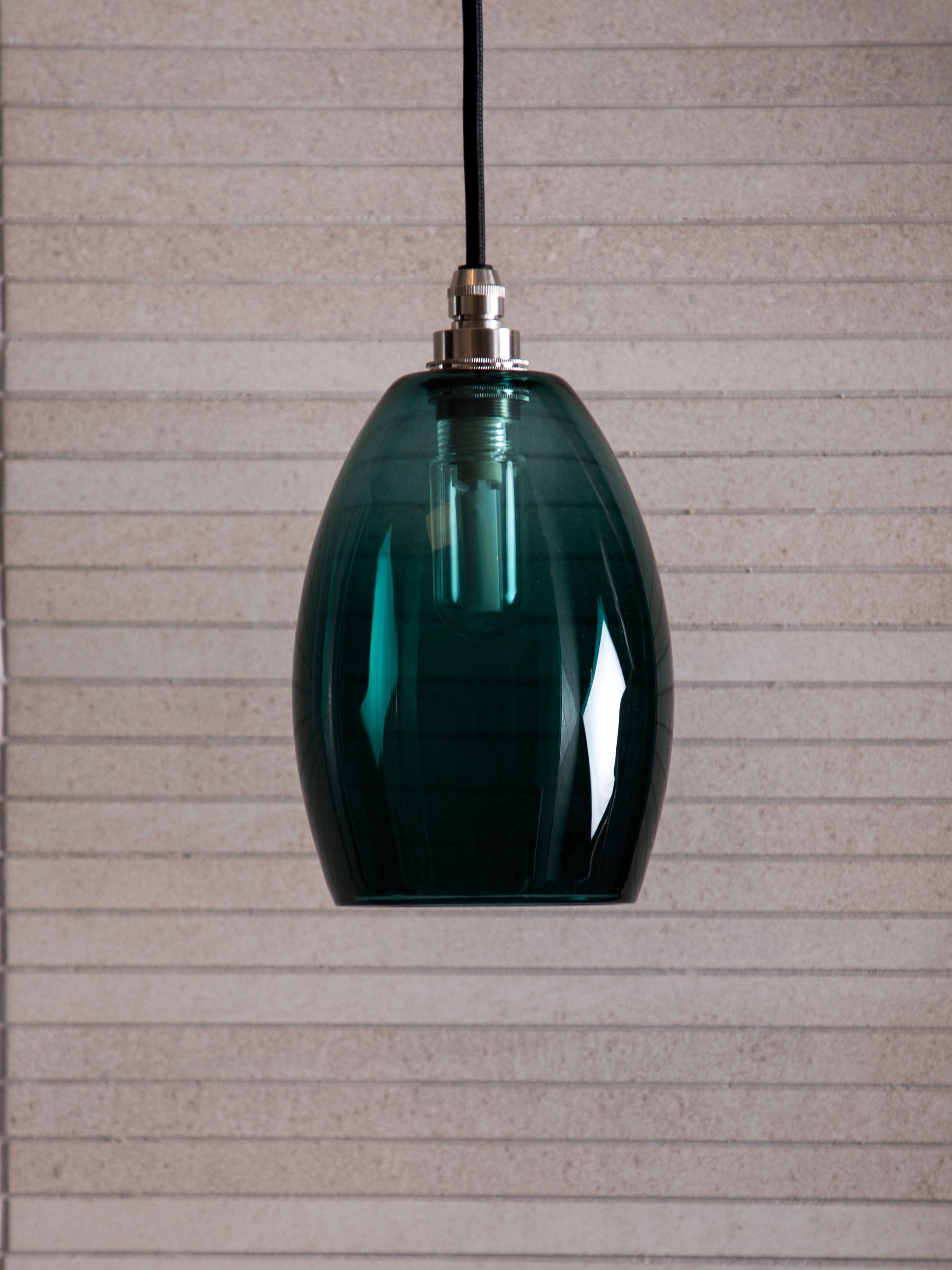 Teal Glass Bertie Bathroom IP44 Pendant Light – Glow Lighting