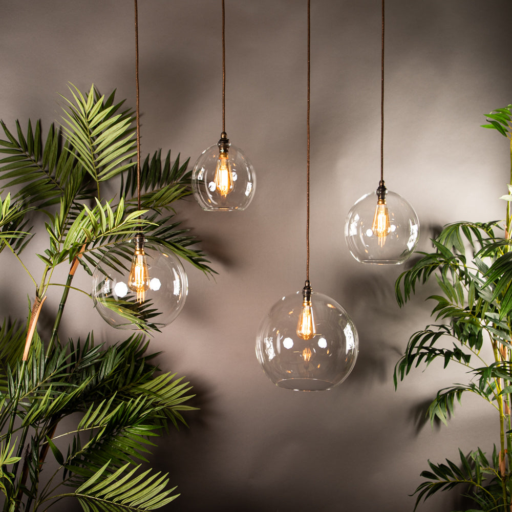 Wanda Clear Glass Pendant Light – Glow Lighting