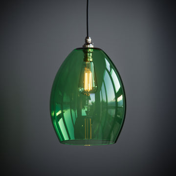 Jules Green Glass Pendant Light | Handblown in the UK | Glow – Glow ...