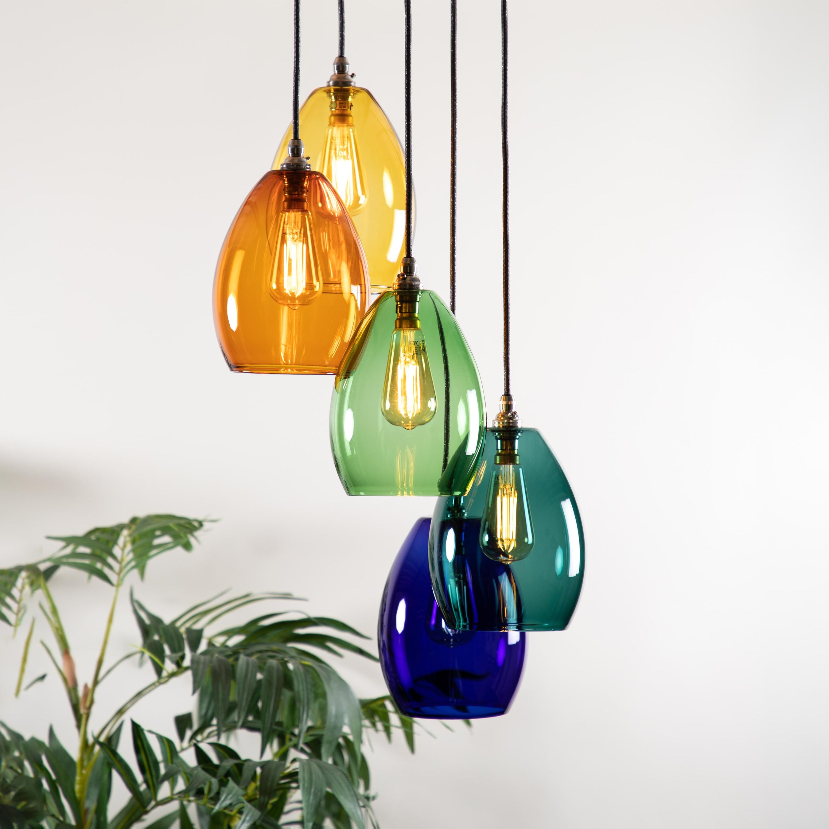 Mid Bertie 5 Way Large Cluster Pendant Light – Glow Lighting