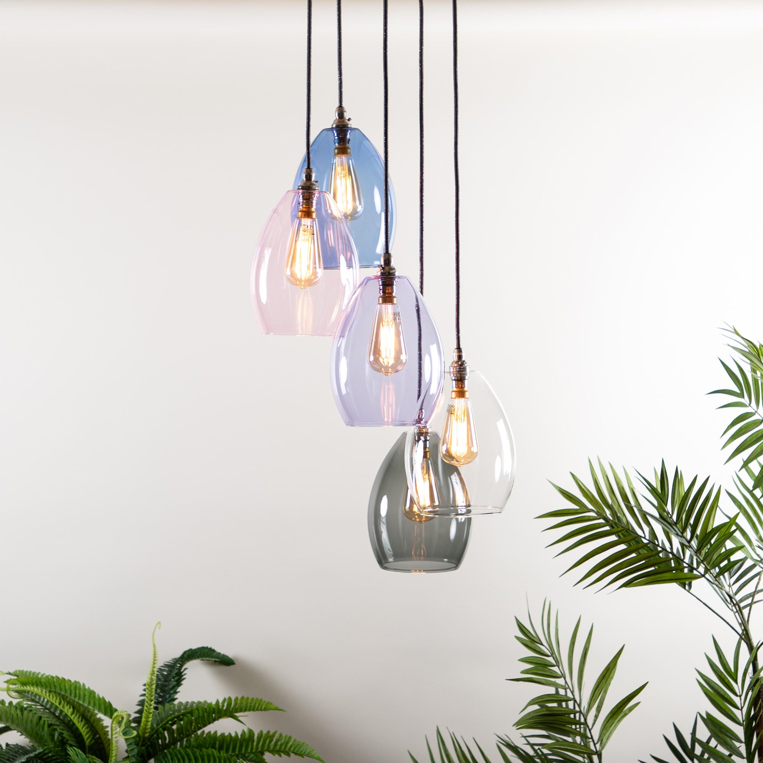 Mid Bertie 5 Way Large Cluster Pendant Light – Glow Lighting