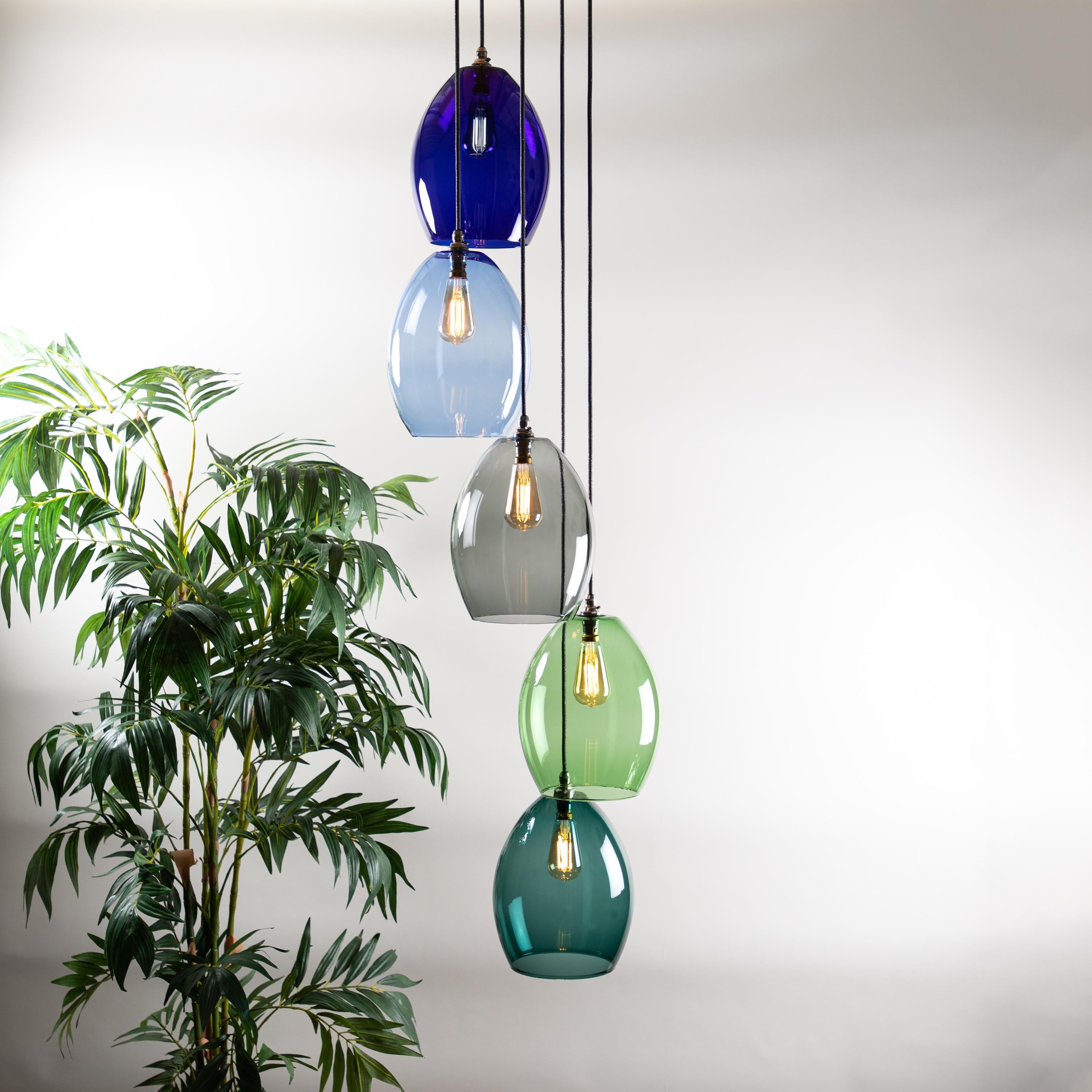 Large Jules Cluster Chandelier | 5-Way Hand Blown Glass Light – Glow ...