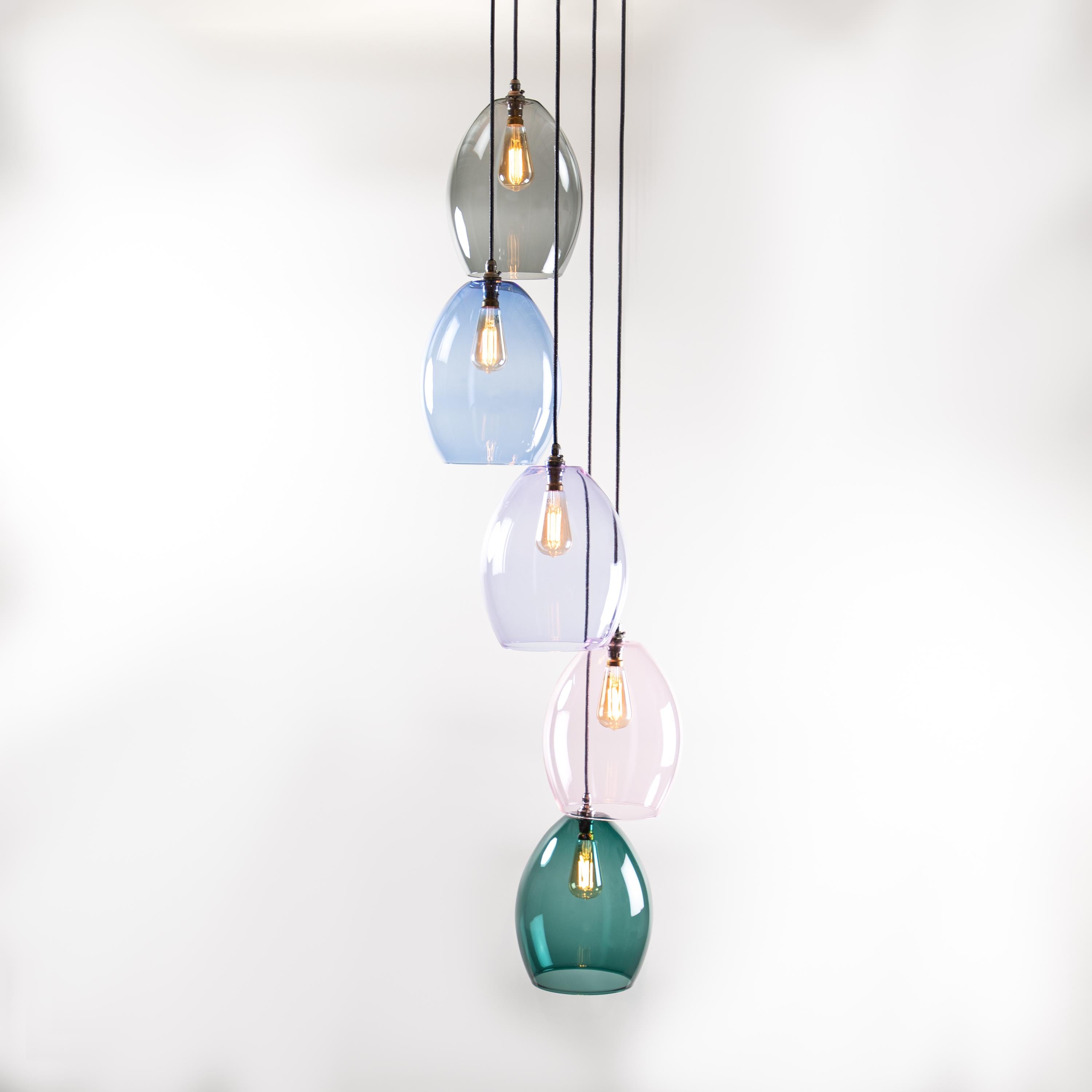 Large Bertie 5 Way Cluster Pendant Light – Glow Lighting
