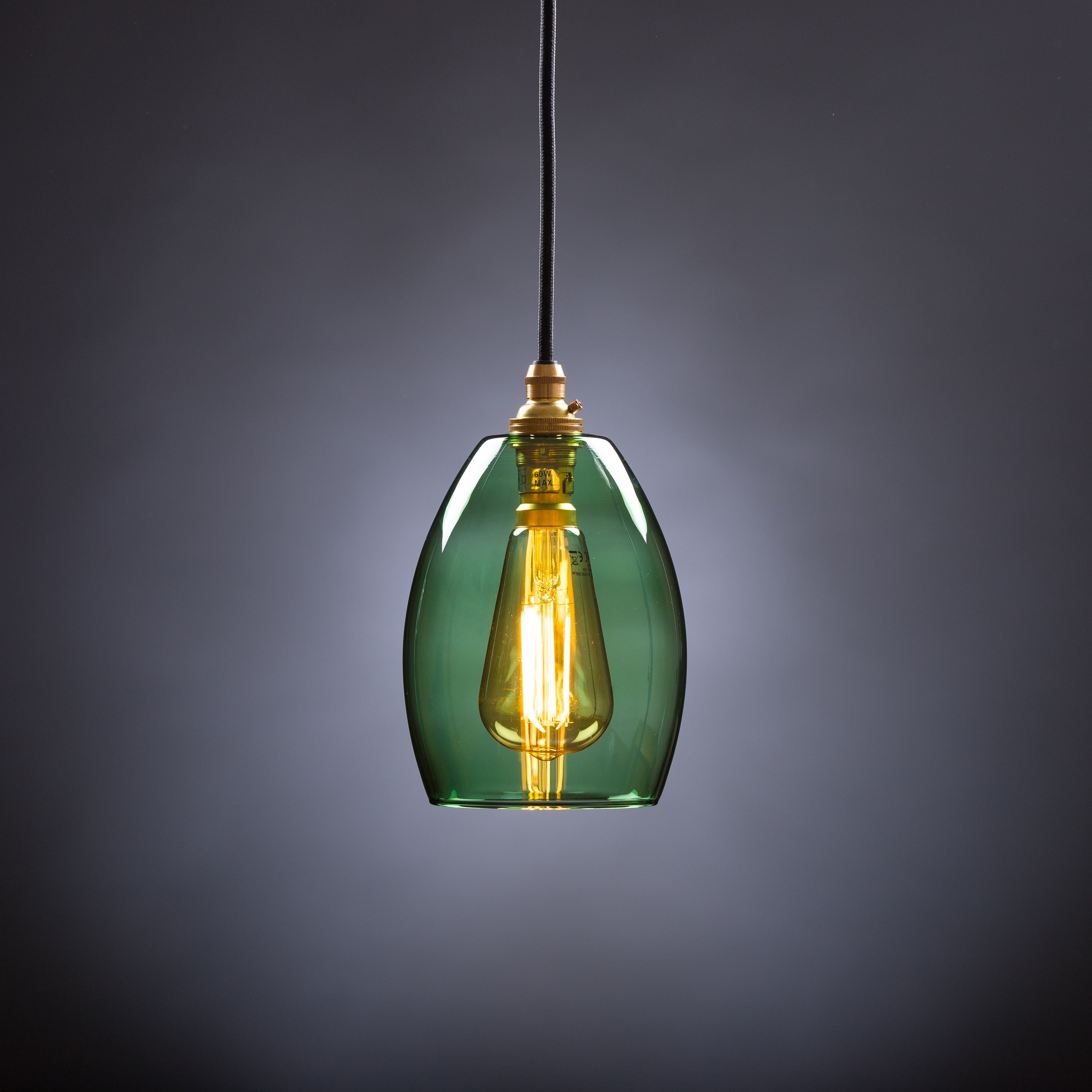 Jules Green Glass Pendant Light | Handblown in the UK | Glow – Glow ...