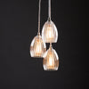 Jules Small 3 Way Cluster Pendant Light Ribbed Glass – Glow Lighting