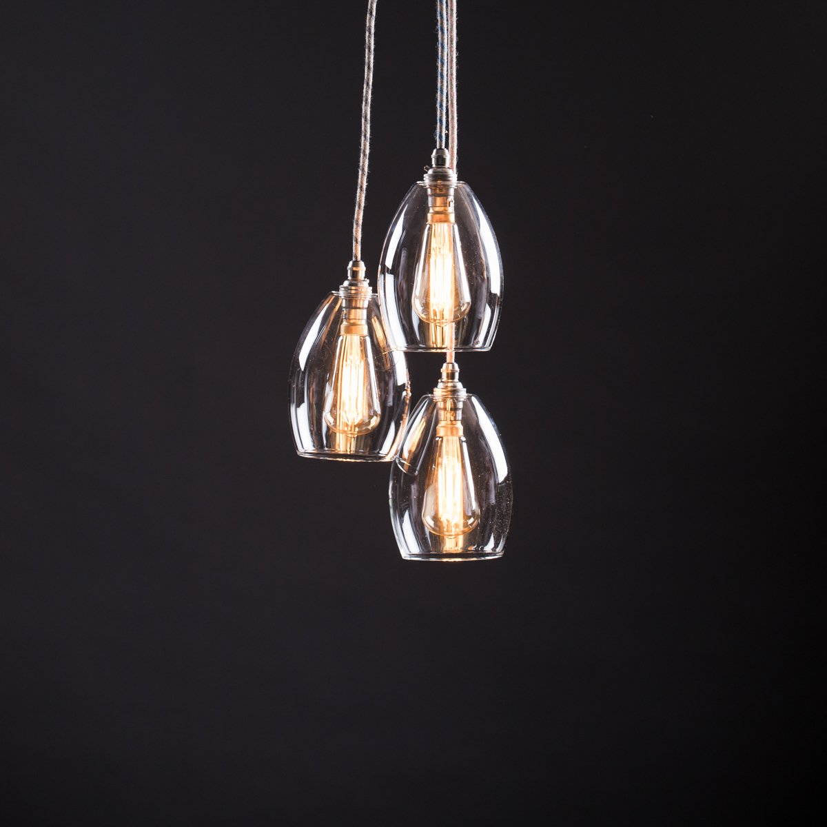 Small Jules 3 Way Cluster Pendant Light – Glow Lighting