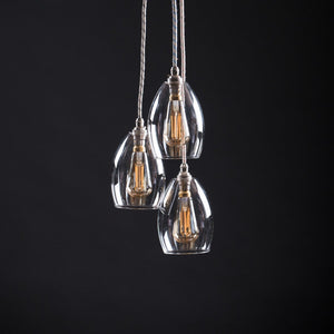 Small Jules 3 Way Cluster Pendant Light – Glow Lighting