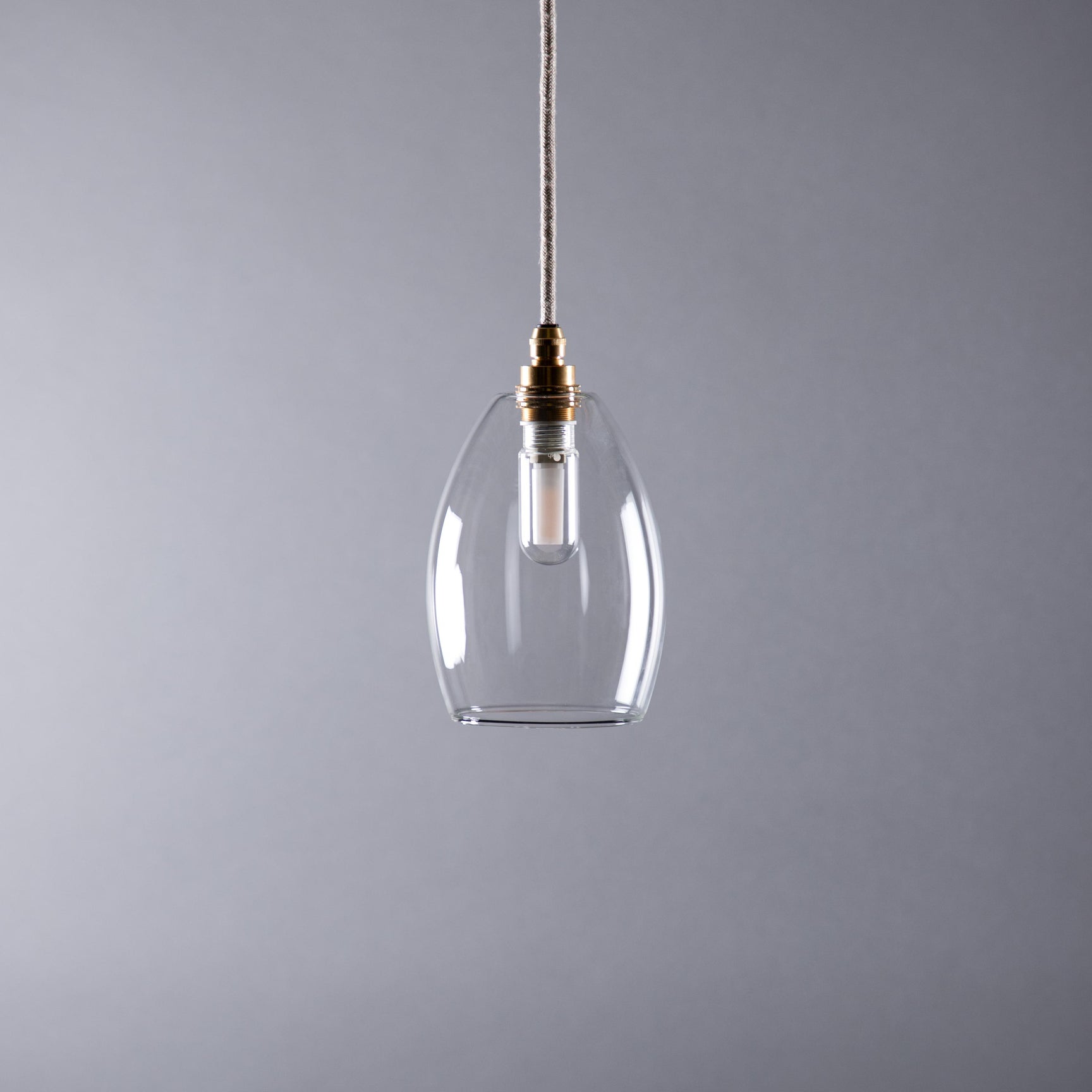 Jules Small Bathroom IP44 Pendant Light Clear Glass – Glow Lighting